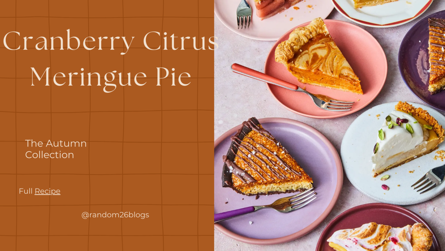 Cranberry Citrus Meringue Pie | Random26Blogs